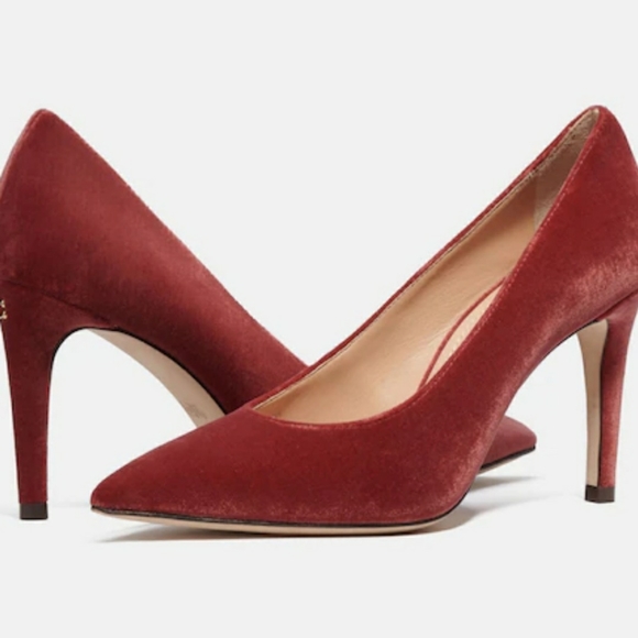 Coach | Shoes | Nib Coach Velvet Skylar Pumps | Poshmark